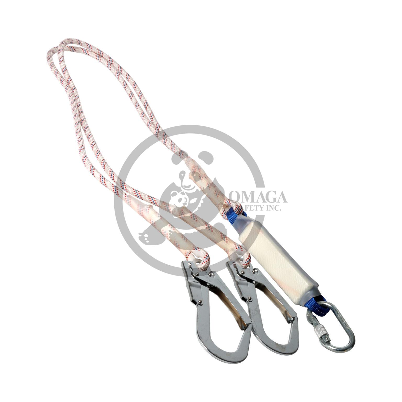 DS-30 DOUBLE LANYARD WITH SHOCK ABSORBER NEW TYPE - Omaga Safety ...