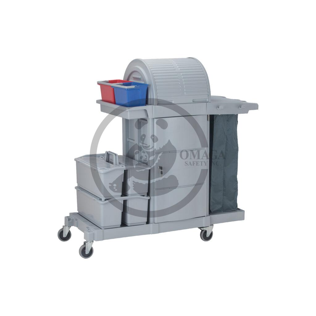 AF08181B MULTI FUNCTIONAL CLEANING SERVICE CART - Omaga Safety: Before ...