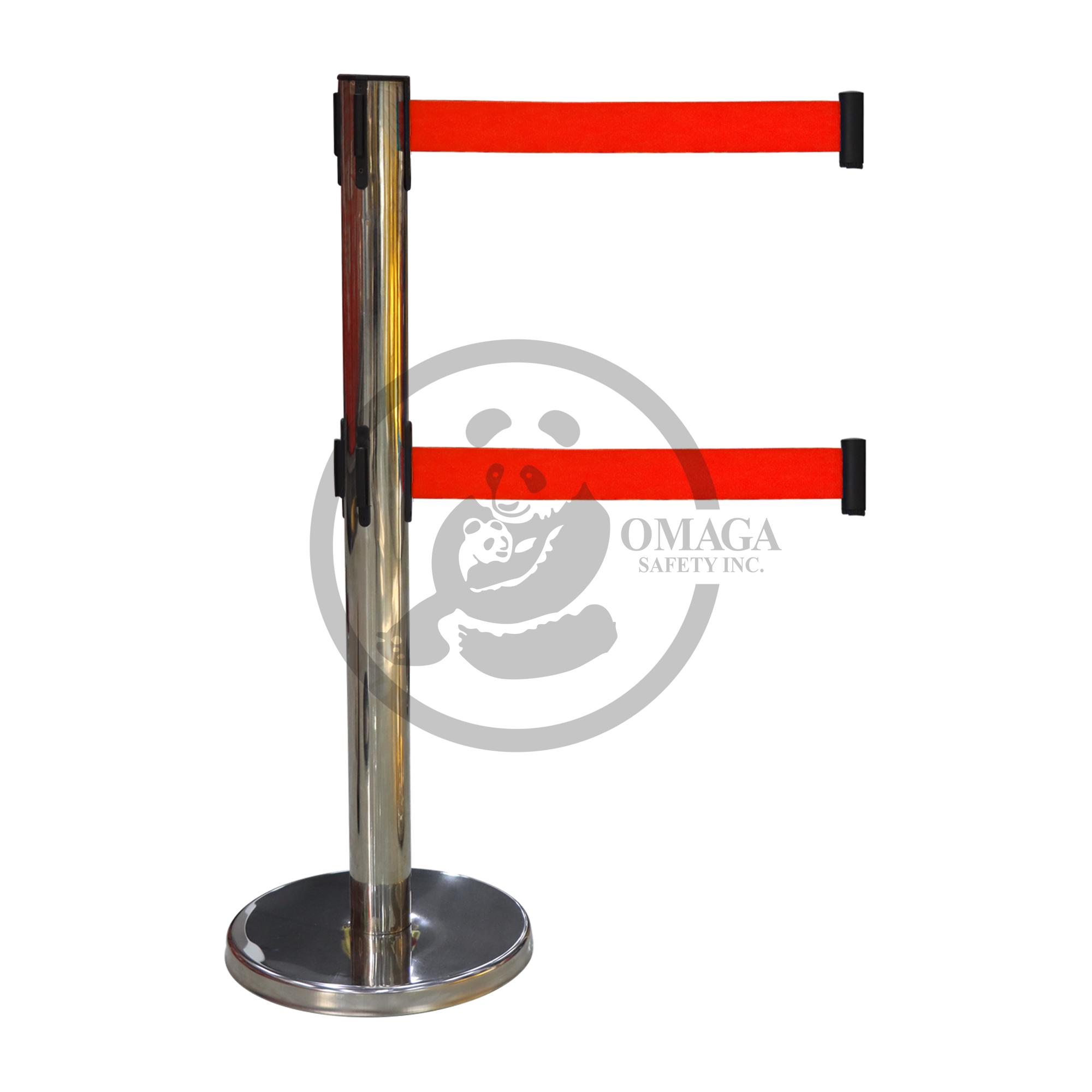 RS-21D STANCHION DOUBLE STAINLESS B/Y BELT - Omaga Safety: Before You ...