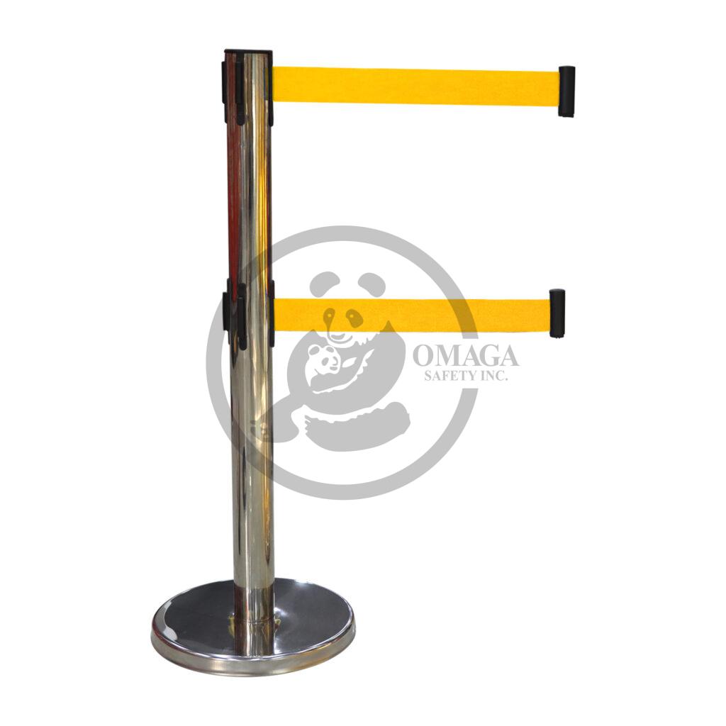 RS-21D STANCHION DOUBLE STAINLESS BLUE BELT - Omaga Safety: Before You ...